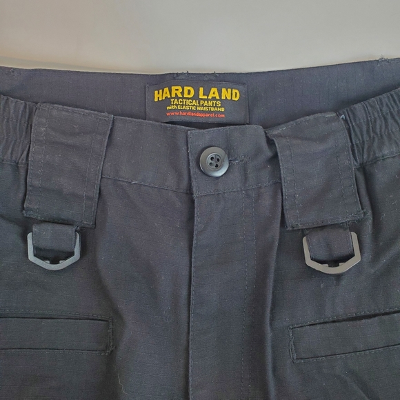 Hard Land | Pants | Hard Land Tactical Ripstop Black Cargo Pants Size ...